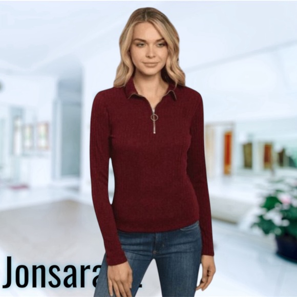 Ginger G | Tops | Ribbed Long Sleeve | Poshmark